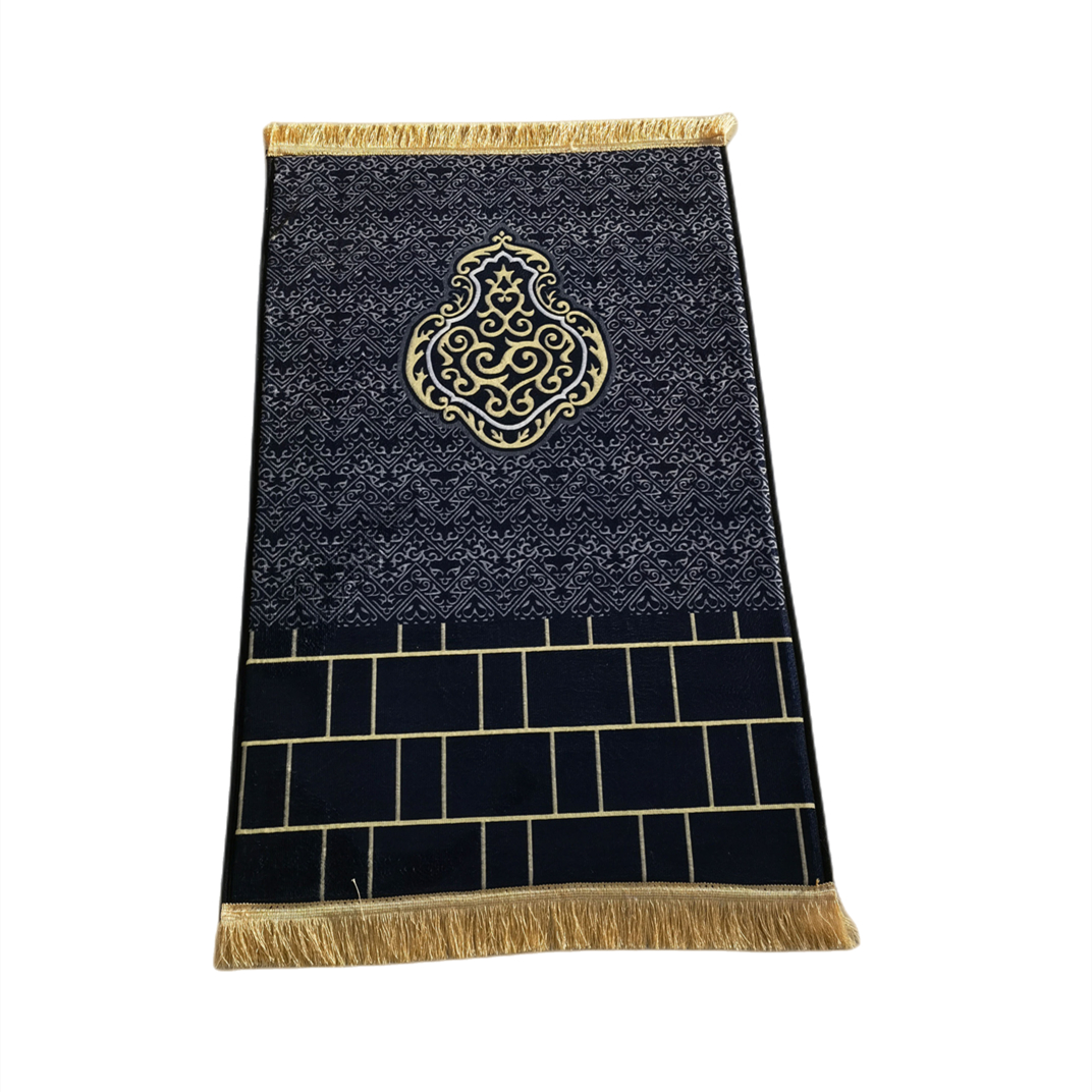 Black Prayer Mat with Tassels - Warm World Group