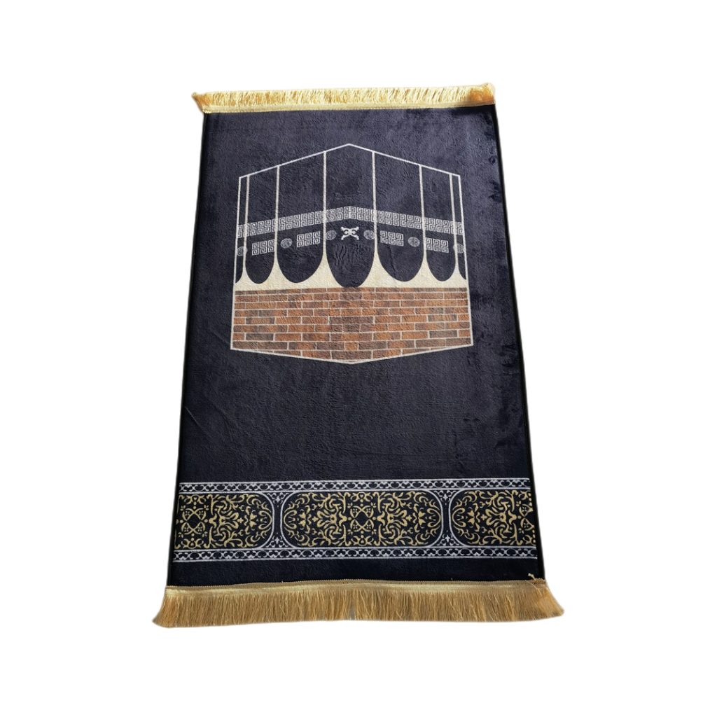 Black Prayer Mat with Tassels - Warm World Group