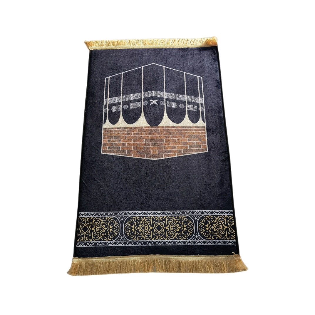 Black Prayer Mat with Tassels - Warm World Group